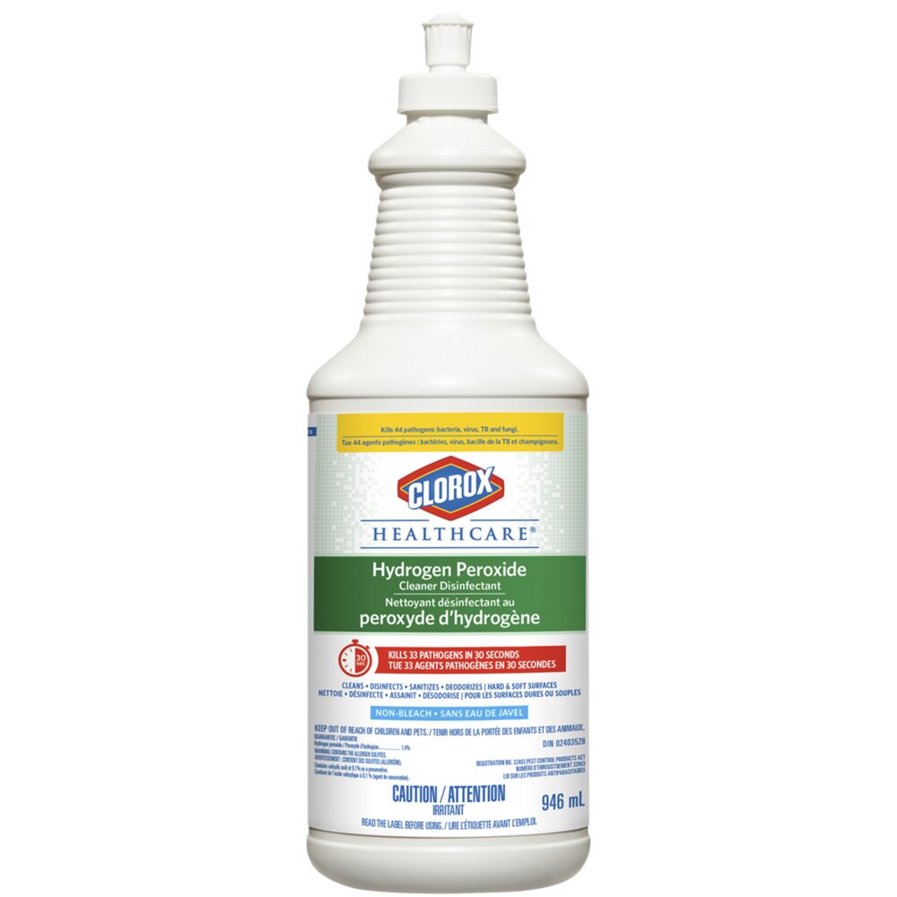 01664 Clorox Healthcare Hydrogen Peroxide Disinfectant Cleaner, 946ml ...