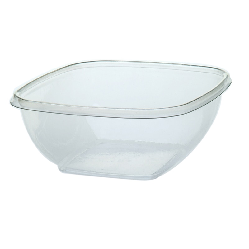 15012B500 12oz. Clear Small Square Bowl, 5x5x2", 500/case