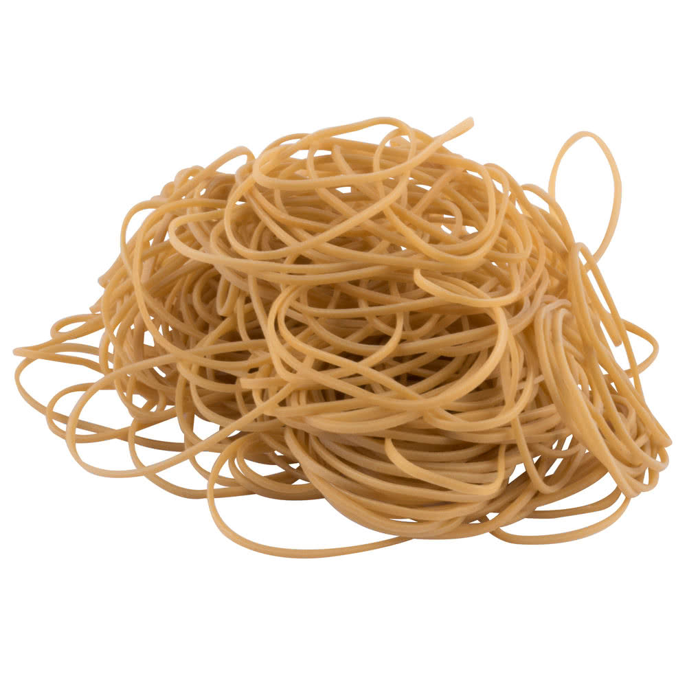 #16 RUBBER BANDS, TRANSPARENT, 1LB BAGS, 25/case