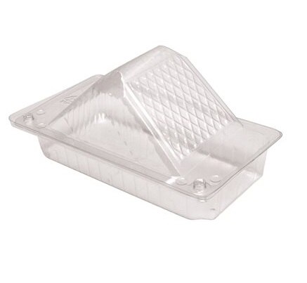 NexDay Supply: 21528 SANDWICH WEDGE HINGED CONTAINER, X3 EXTRA LARGE