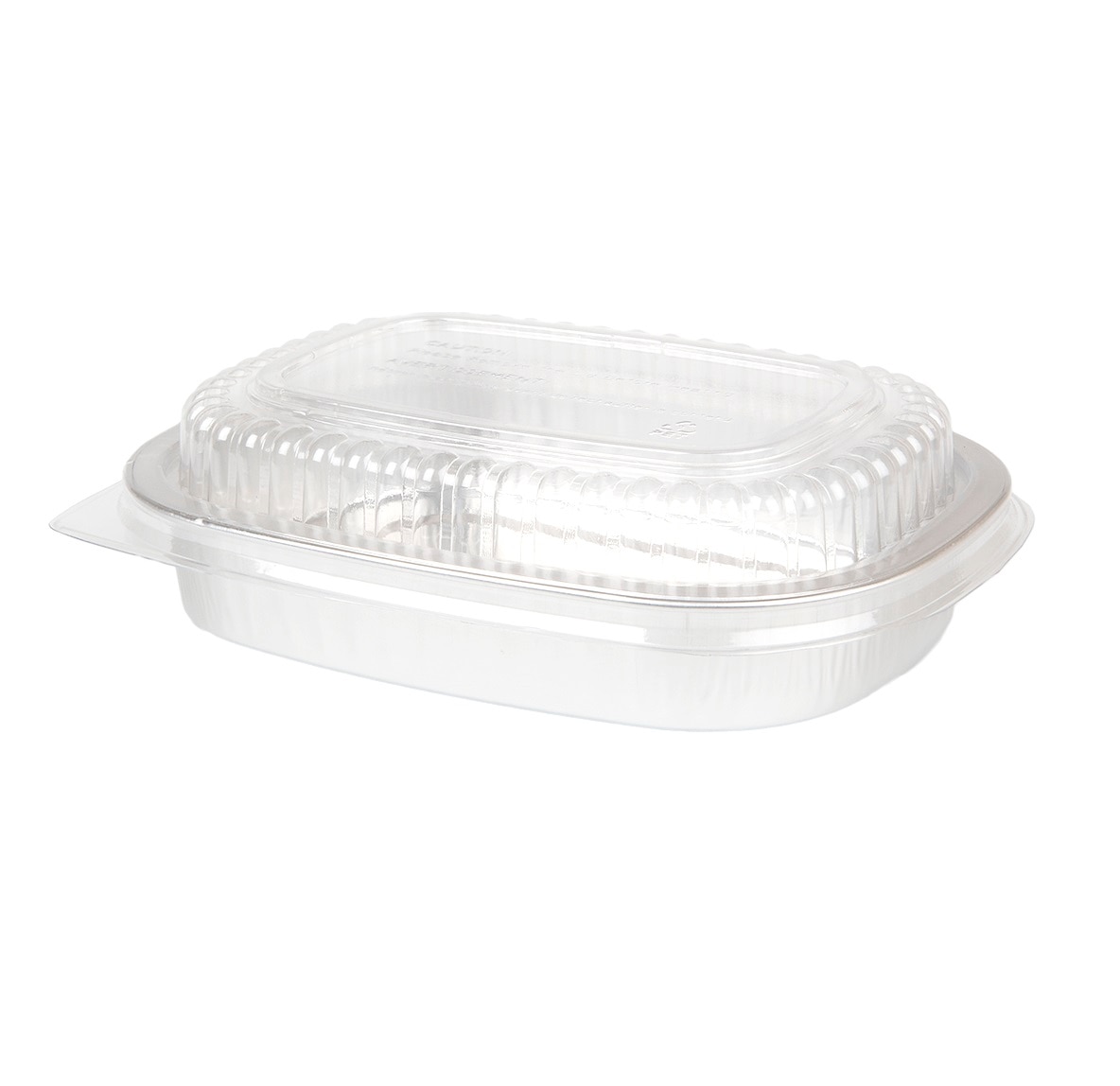 AFC23P Dual Ovenable Microwavable Small Entree Aluminum Container & Lid ...