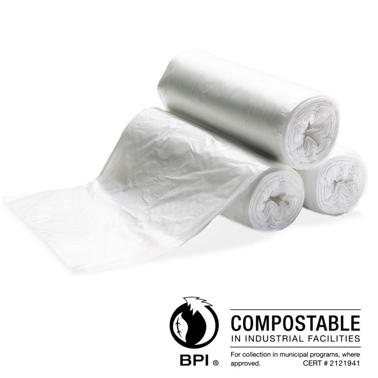 STK300039 REGCCL15001 26X36" Regular Compostable Garbage Bags, Clear ...