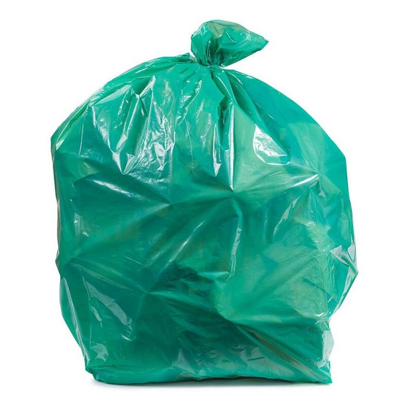 PUR VALUE 35x50" Extra Strong Oxo-Biodegradable Garbage Bags, Green ...