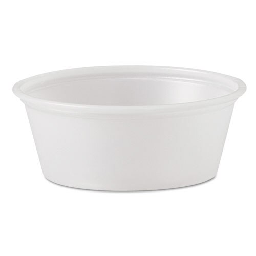 P150N 1.5oz Plastic Translucent Souffle Cup, 2,500/case