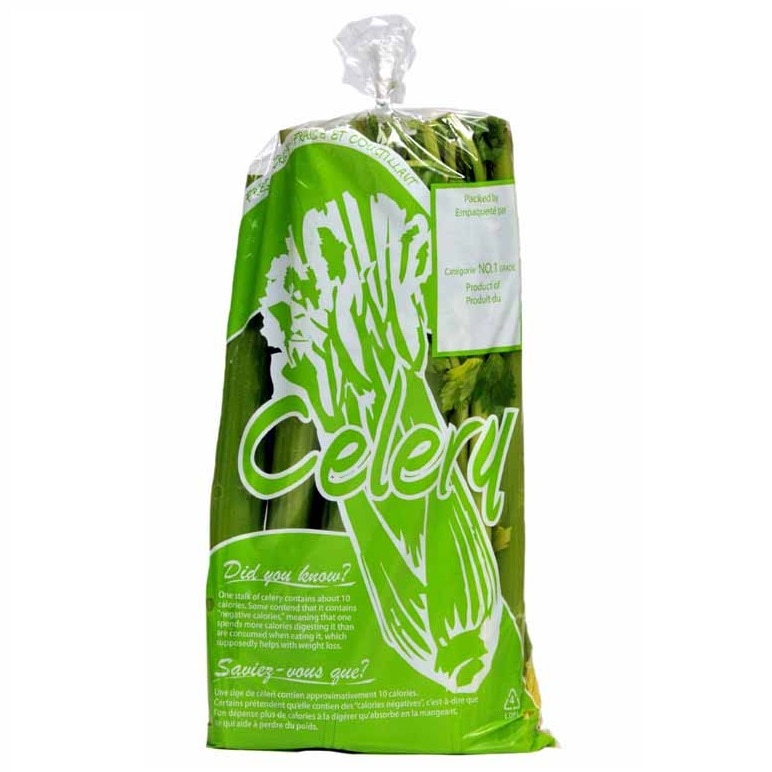 SFVCE2 Celery Stalks Bags, Stock Design, 8x16", 1,000/case