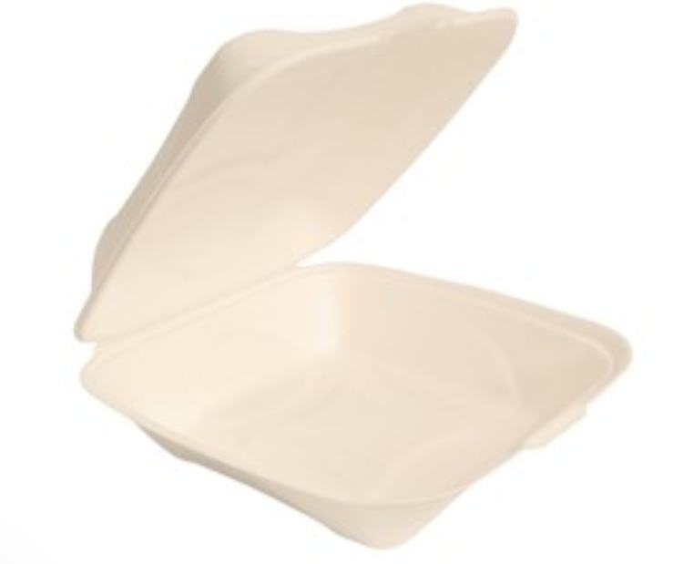 ECOHC9N-SC 9" PFAS-Free Molded Fiber Kraft Container, 200/case